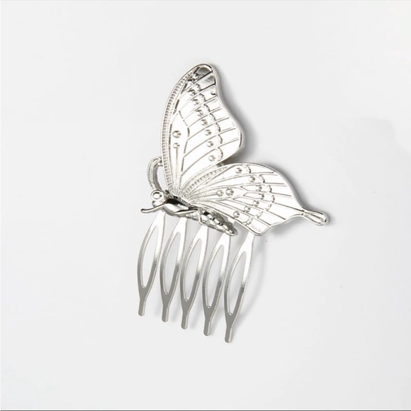 Accessories | New Set Silver Butterfly Hair Combs | Poshmark